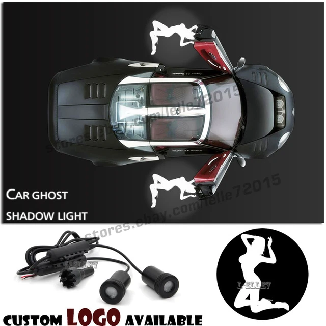CAR DOOR GHOST Shadow Projector Laser Courtesy White Dancing Sexy Girls ...
