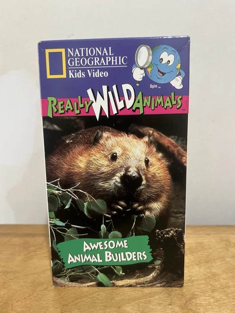NATIONAL GEOGRAPHIC REALLY Wild Animal VHS Tape Awesome Animal Builders ...