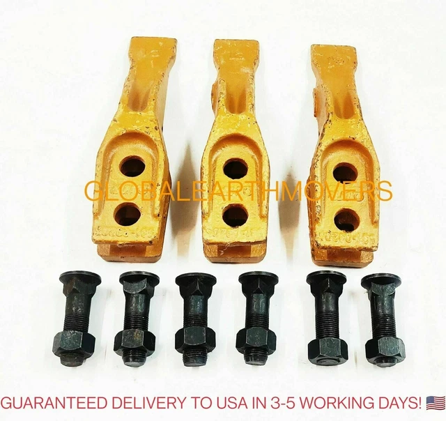 JCB BACKHOE LOADER - 3 Piece Bucket Teeth Point with Nut / Bolt (Part ...