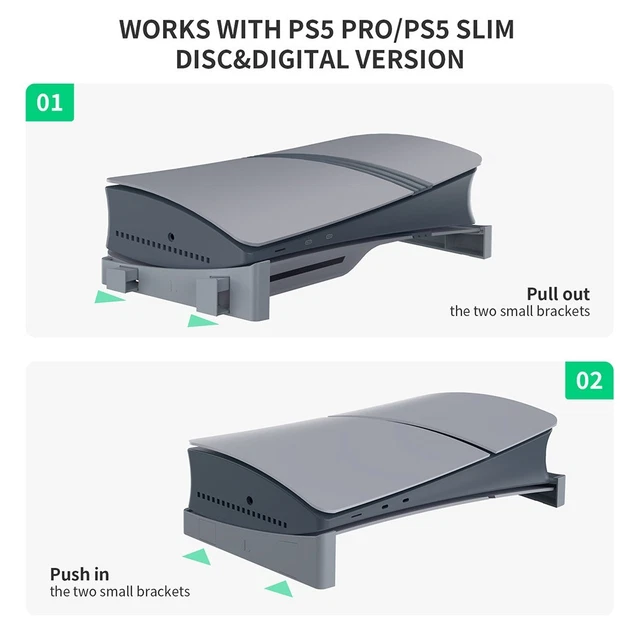 POUR PS5 PRO Slim Support Horizontal avec Design Airflow et Options de ...