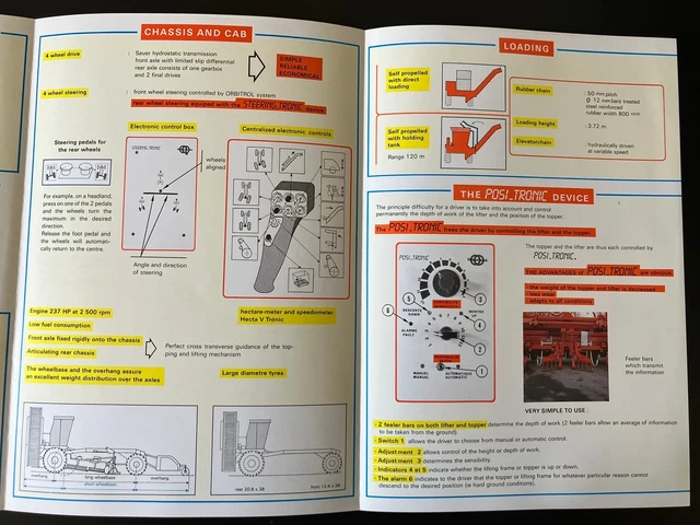 BROCHURE TRATTORE RACCOGLI Barbabietole Semovente Matrot M31 Volantino ...