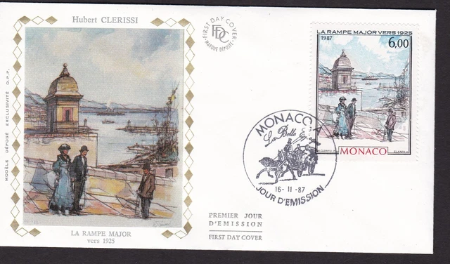 TIMBRE MONACO ENVELOPPE Premier Jour 1987 La Rampe Major- Etat Tb- EUR 1,00 - PicClick FR