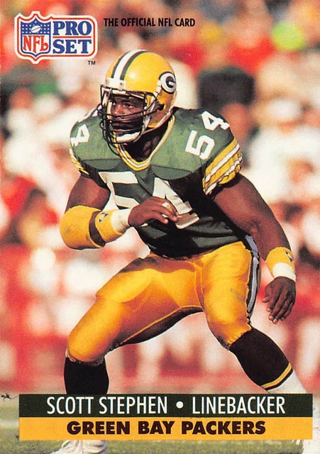 SCOTT STEPHEN 1991 Pro Set 512 cartes de football recrue Green Bay ...