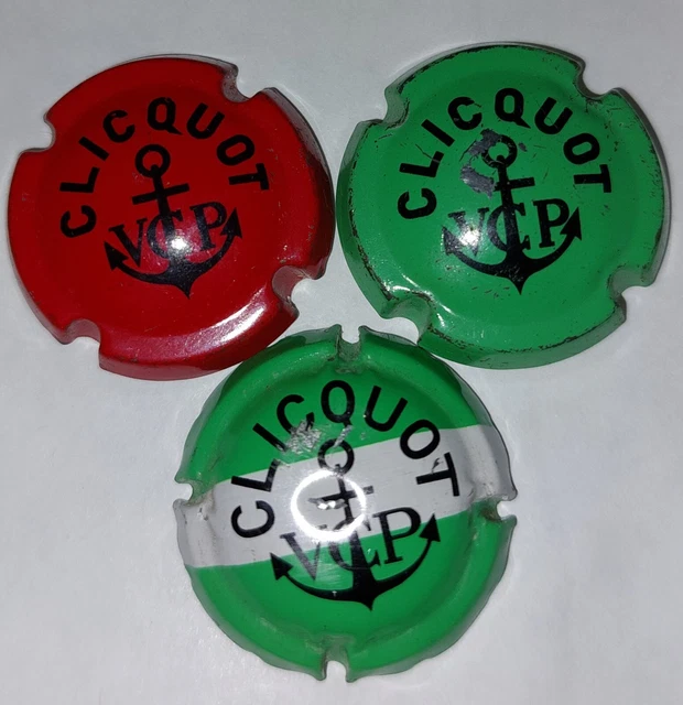 ANCIENNE CAPSULE CHAMPAGNE TRIO VEUVE CLICQUOT A IDENTIFIER Rare EUR 34 ...