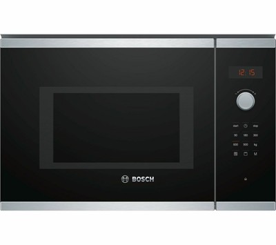 BOSCH SERIE 4 BEL523MS0B Built-in Microwave with Grill Stainless Steel ...