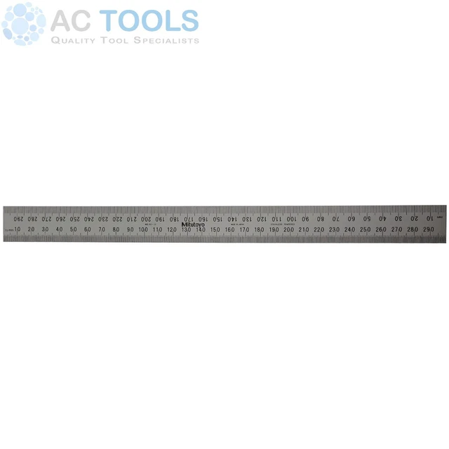 MITUTOYO STAINLESS RULER - 300mm Metric (Rigid) 182-131 $51.50 ...