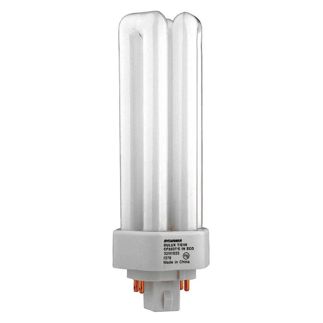 SYLVANIA CF32DT/E/IN/827/ECO PLUG-IN CFL Bulb,32W,2400 lm,2700K 56GJ87 ...