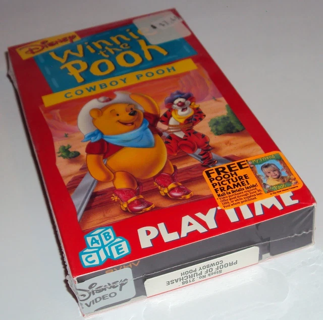 WINNIE THE POOH Cowboy Pooh Playtime ABC Disney VHS Video NEW Hundred ...