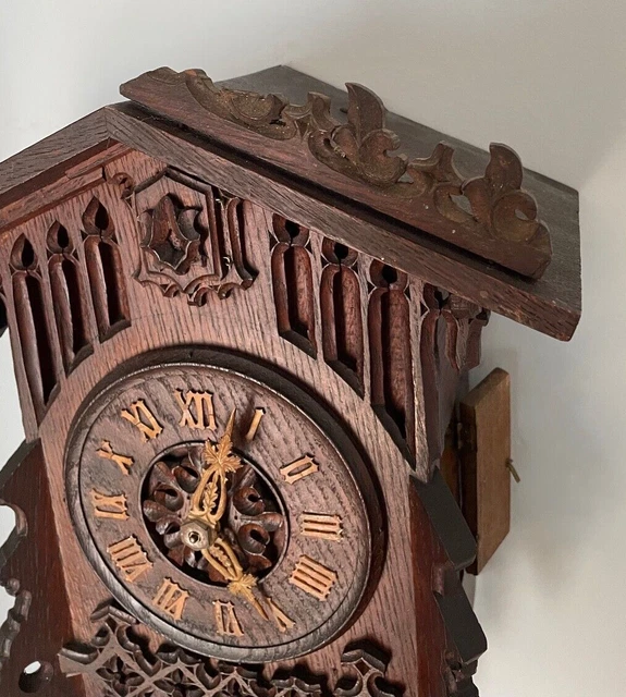 BLACK FOREST CUCKOO Clock, wood plate movement - Theodor Ketterer £500. ...