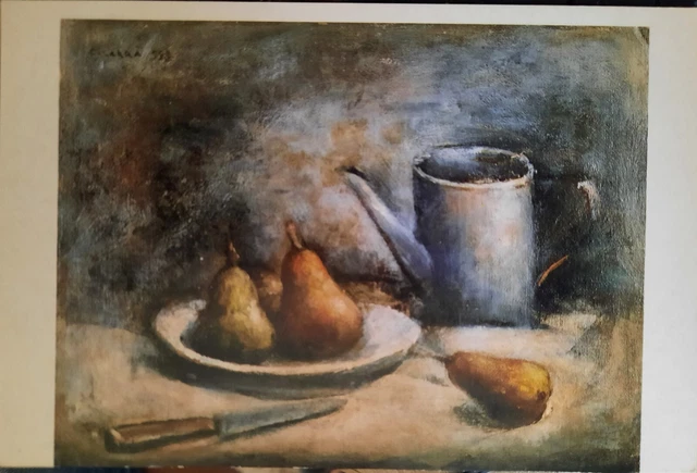 FUTURISMO CARLO CARRA' gall. arte moderna roma 1994 natura morta pere e ...