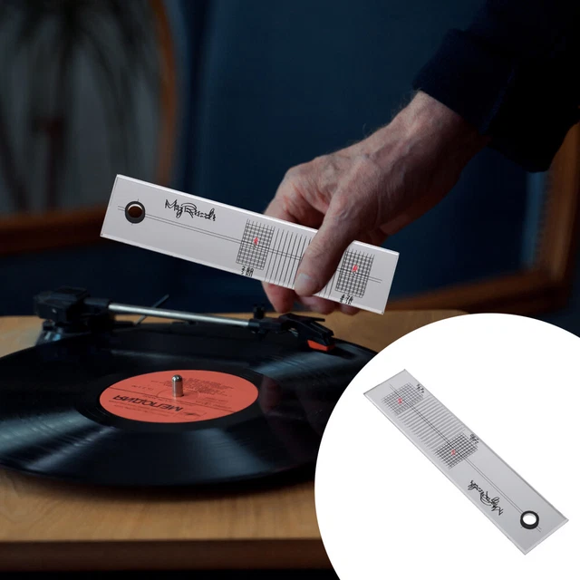 MUSIC VINYL RECORD Player Acrylic Calibration Plate Ruler £10.99 ...