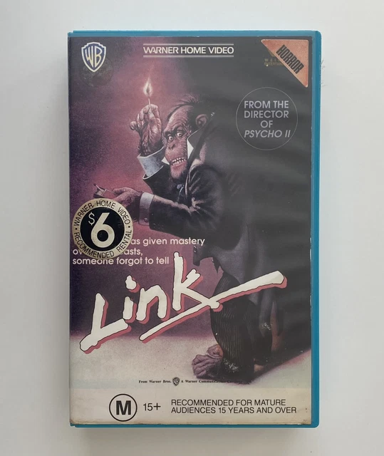 LINK [VHS] WARNER Video Big Box Ex-Rental Tape Richard Franklin Horror ...