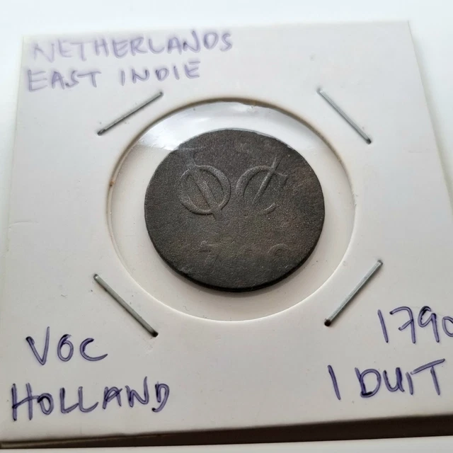 DUTCH VOC OLD 1790 duit colonial Holland Icoin $16.00 - PicClick AU