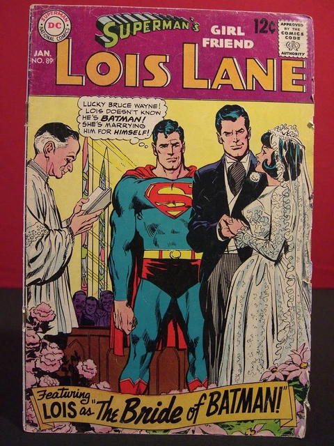 SUPERMAN'S GIRLFRIEND LOIS LANE #89 The Bride of Batman DC Comics 1969 VFN EUR 23,39 - PicClick FR