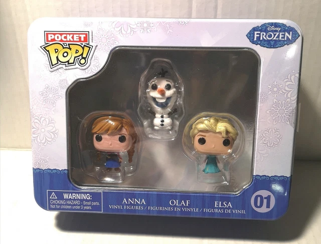 DISNEY POCKET POP Frozen Anna, Olaf And Elsa. Vinyl Figures $12.67 ...