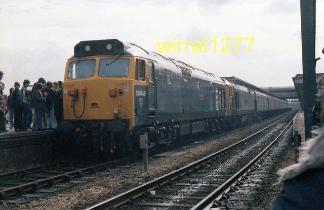 ORIGINAL RAILWAY NEGATIVE Class 50 50048/010 at Derby 18.03.78 £3.00 ...