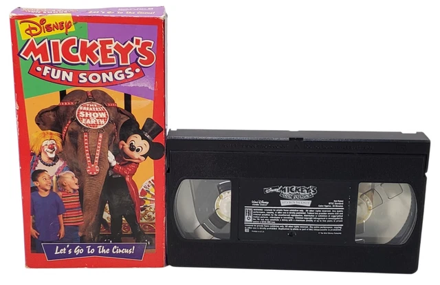 DISNEY SING ALONG Songs, Lets Go to the Circus VHS EUR 15,54 - PicClick IT