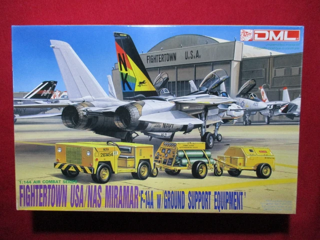 F-14A TOMCAT +GROUND Support Fightertown 1/144 Model Kit Top Gun ...