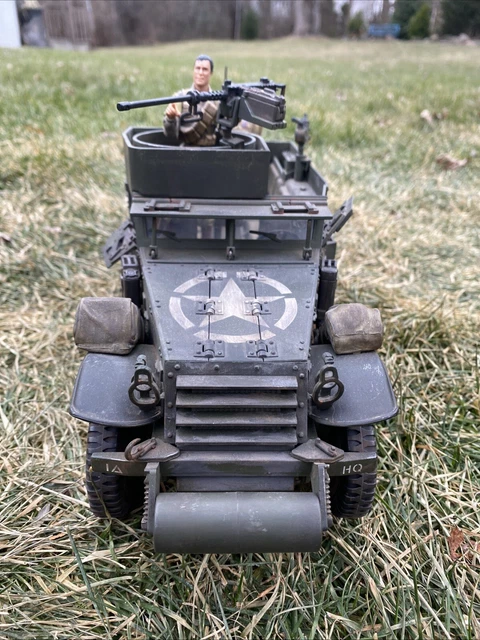 CUSTOM ~ WW2 M3A3 HALF TRACK 21st Century Toys Ultimate Soldier 1:18 ...
