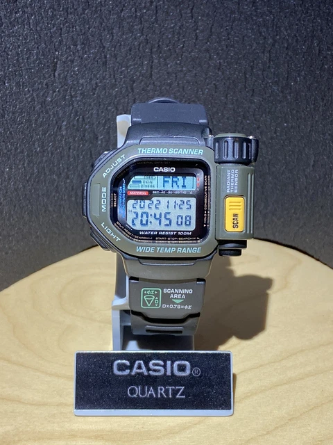 CASIO TSR-100 NOS Thermo Scanner Originale Nuovo Cinturino Manuale ...