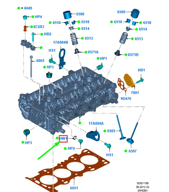 FORD RANGER T6 MK1 Cylinder Head Plug Washer W700762-S300 1136224 NEW £ ...