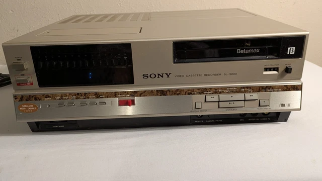 VINTAGE 1981 SONY Betamax Beta Tape Player SL-5000 NO REMOTE or MANUAL ...