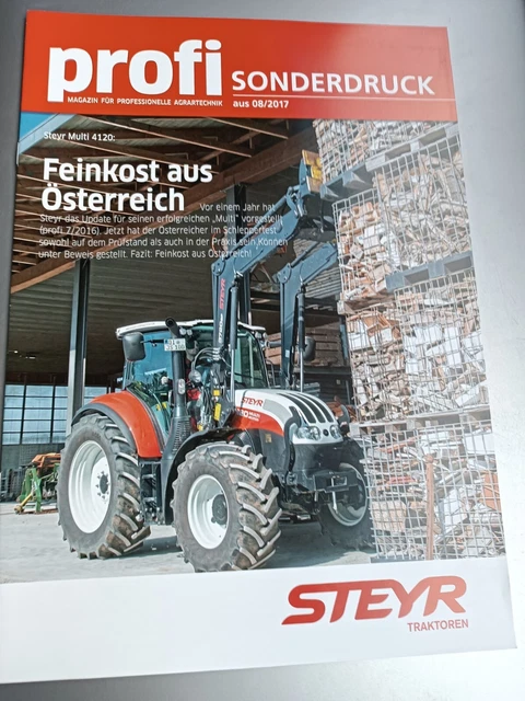 PROSPEKT STEYR PROFI Sonderdruck Schlepper Brochüre Zeitschrift 10 EUR ...