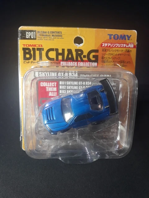 TOMY TOMICA BIT Char-G Nissan Skyline GT-R R34 Pullback Collection Rare ...