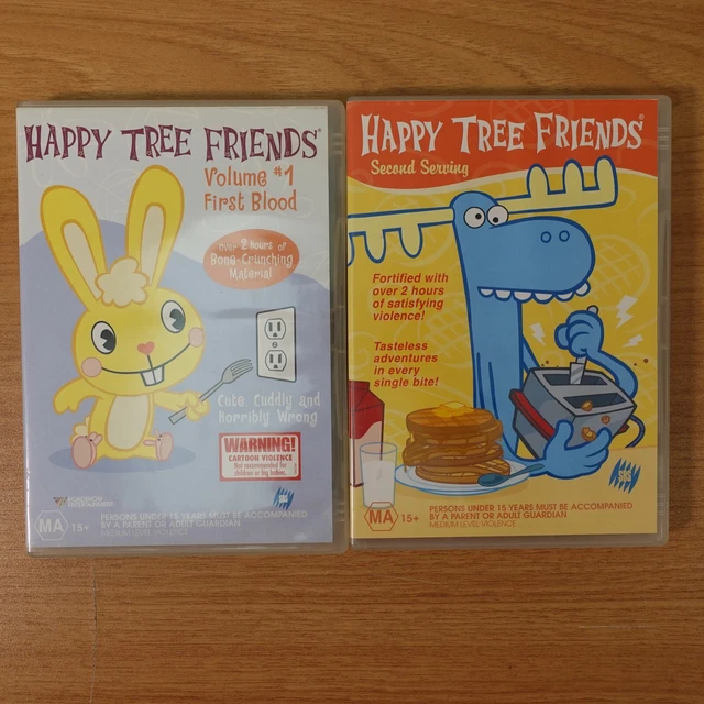 HAPPY TREE FRIENDS - First Blood Vol 1 and Second Serving Vol 2 adult ...
