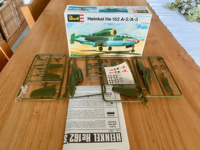HEINKEL JET HE 162 A2/A3 Salamander, 1:72 Revell, Luftwaffe jet fighter ...