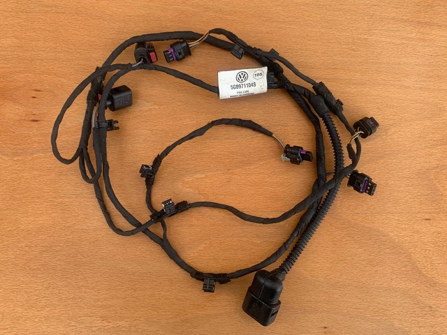 VW GOLF MK7 Parking Sensors Wiring Loom Rear Bumper (2013-2020) Genuine ...