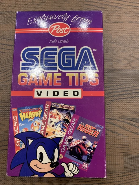 VHS VIDEO TAPE Post Cereal Sega Game Tips Video Sonic Genesis $25.00 ...