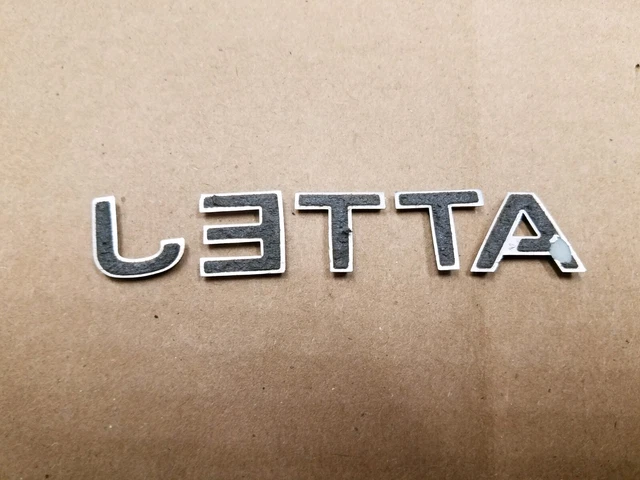 VOLKSWAGEN VW OEM Jetta Individual Letter Lettering Emblem Badge Logo ...
