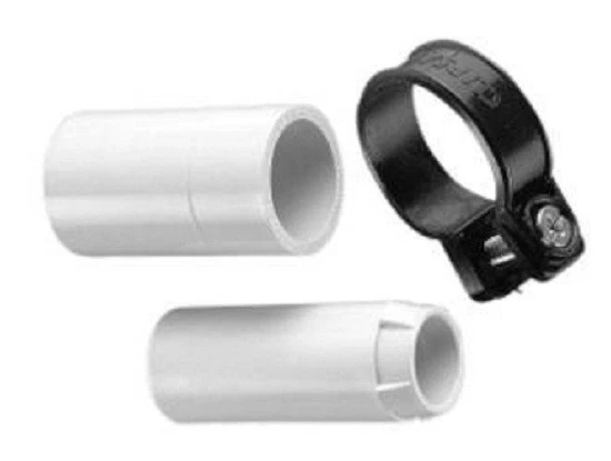 2X CLIPSAL PLAIN TO FLEX COUPLING PVC CONDUIT ADAPTOR SET Grey-16mm ...