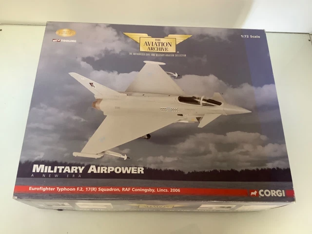 CORGI AA36401 1:72 Eurofighter Typhoon F2 RAF 17(R) Sqn Conningsby MIB ...