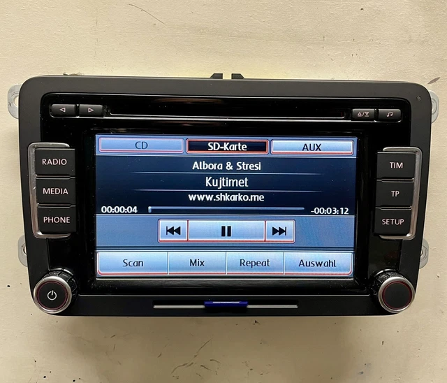 VW RADIO RCD 510 Autoradio mit Radio Code SD Karte 6-Fach Cd Wechsler ...