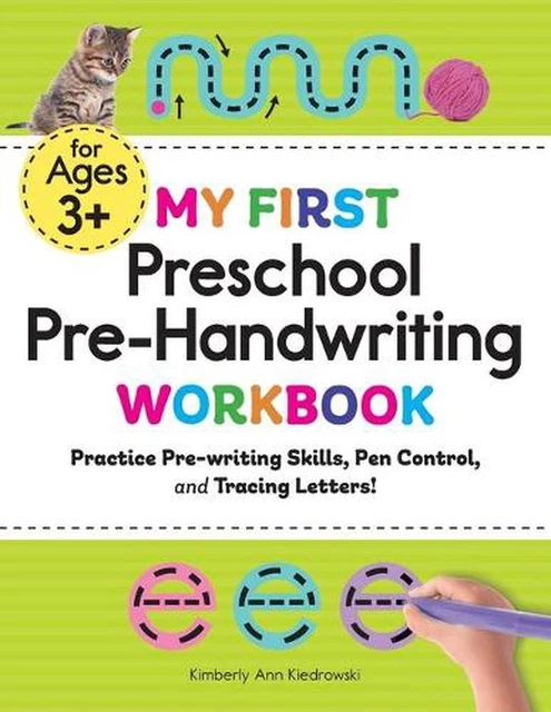 MY FIRST PRESCHOOL Pre-Handwriting Workbook: Practice Pre-Writing ...