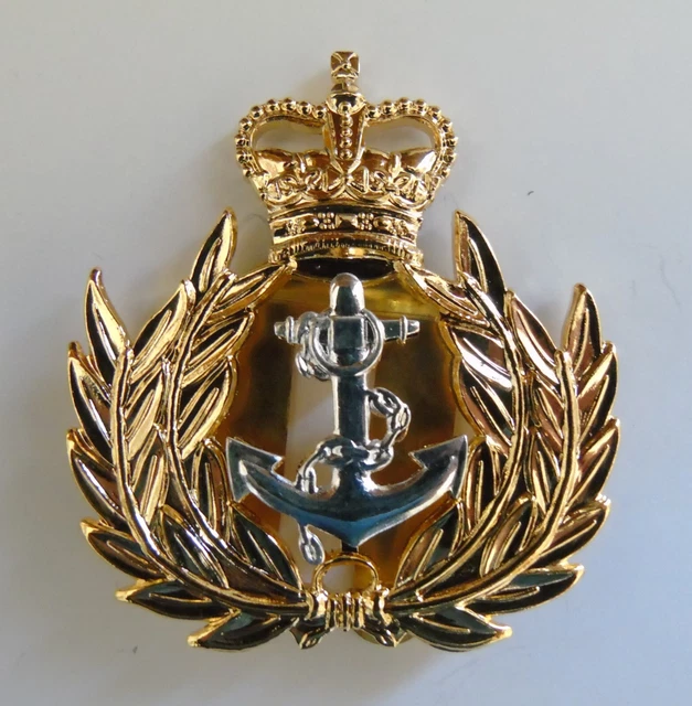 ROYAL NAVY WARRANT Officer Gilt Beret Badge - WO RN - New £9.99 ...