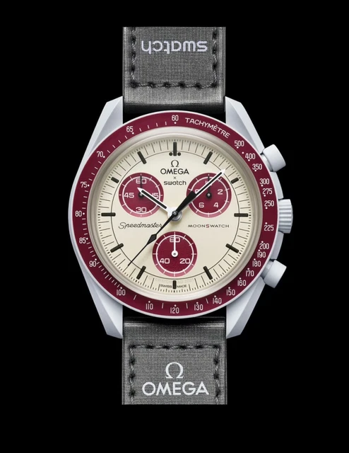 OMEGA X SWATCH Speedmaster MoonSwatch Light Cool Grey Men's Watch ...