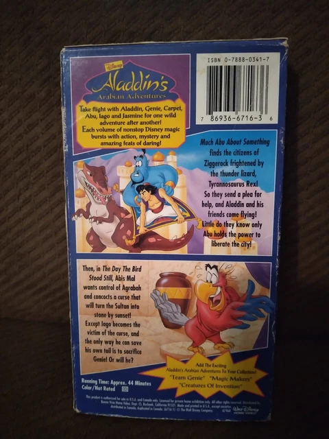 DISNEY’S ALADDIN’S ARABIAN Adventures VHS Video Tape Fearless Friends ... DISNEY’S ALADDIN’S ARABIAN Adventures VHS Video Tape Fearless Friends ...
