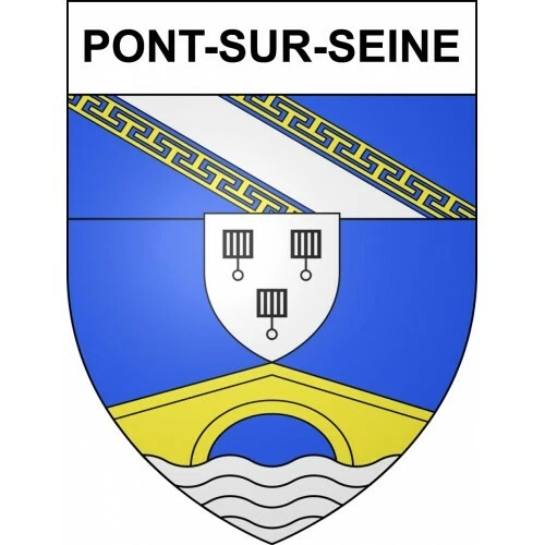 PONT-SUR-SEINE 10 VILLE sticker blason écusson autocollant adhésif EUR 6,99 - PicClick FR