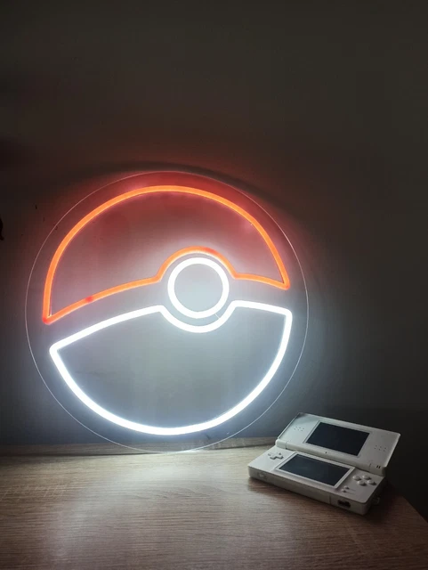 NÉON LED POKÉBALL Pokémon - Enseigne lumineuse Manga Animé Pokemon EUR ...