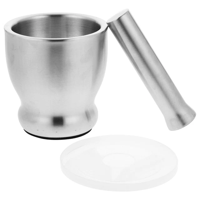 L'AIL MORTIER ET Pilon Bol Assaisonnement Grinder Manuel Presse-Ail ...