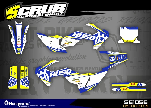 HUSQVARNA 2023 2024 TC FC TX FX 125 150 250 300 350 450 Graphics decals ...