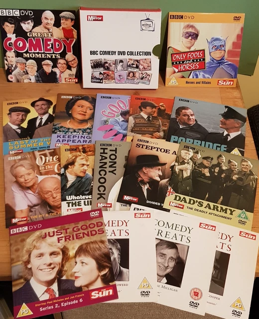 CLASSIC COMEDY MIRROR / SUN Promo BBC DVD PAL Collection 16 Discs FREE ...
