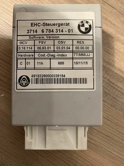 EHC STEUERGERÄT LUFTFEDERUNG BMW E61 3.0D 6784314-01 3714 6784314 EUR ...