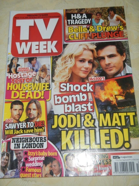 TV WEEK MAGAZINE 2007 McLeods Daughters/Neighbours/NCIS/Nicholas Bishop ...