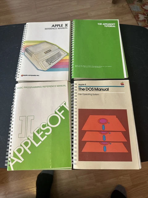 VINTAGE APPLE IIE 2e Computer Owners Manuals AppleSoft , DOS Manual ...