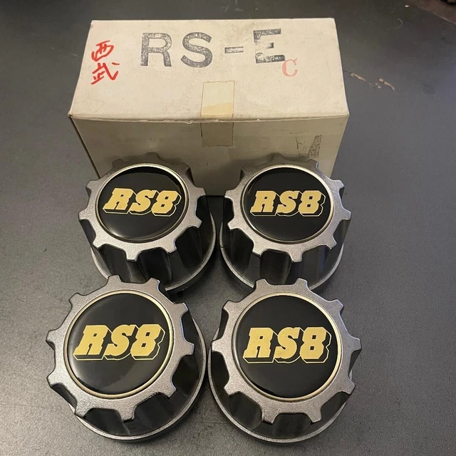 WATANABE RS8 CENTER Caps RS Eight Chrome SSR JDM work equip bbs enkei ...