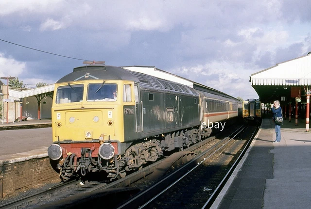 ORIGINAL 35MM SLIDE BR Diesel Class 47 no.47500 at Basingstoke +rights ...